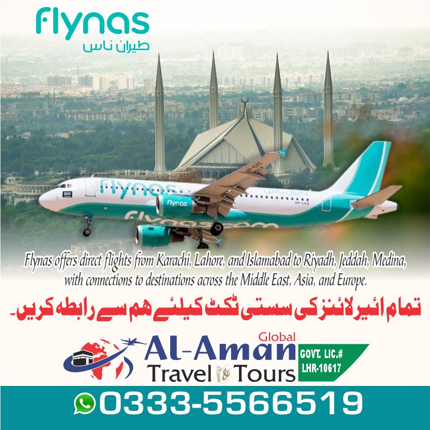 Book Flynas Airlines Tickets Online in Pakistan
